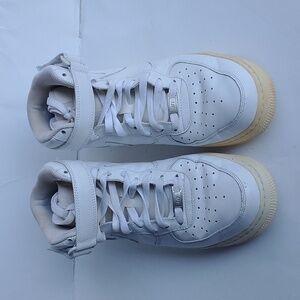 Nike | Shoes | Nike Air Force High Top White Mens Sneakers | Poshmark